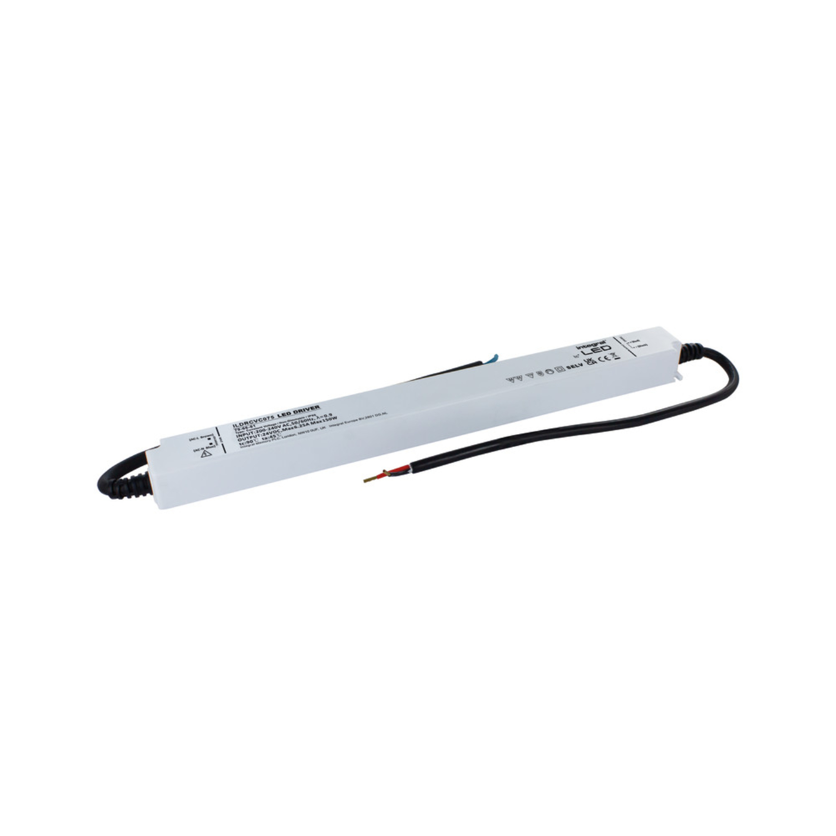 Constant Voltage Long & Slim LED Driver 150W 24VDC IP66 Non-Dim 180 ...