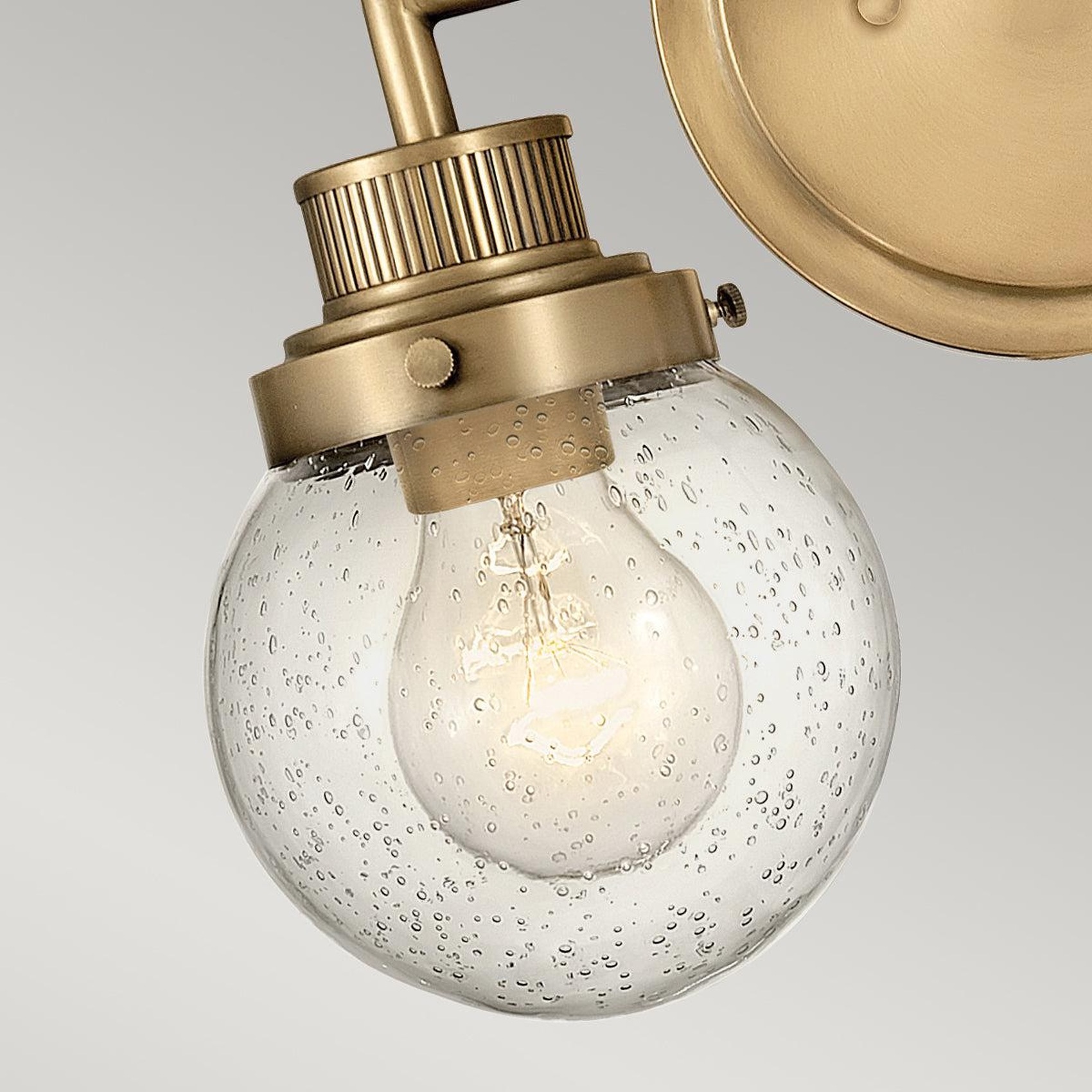 Quintiesse Poppy 2 Light Heritage Brass Finish Bathroom Wall Light ...
