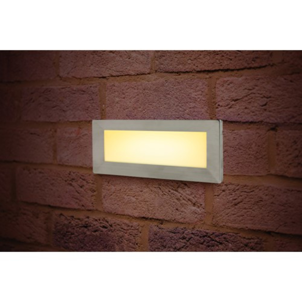 Integral Led Silver Led Exterior Recessed Bricklight - IP65 - 3000K ...